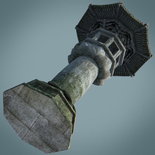 max chinese stone lamp