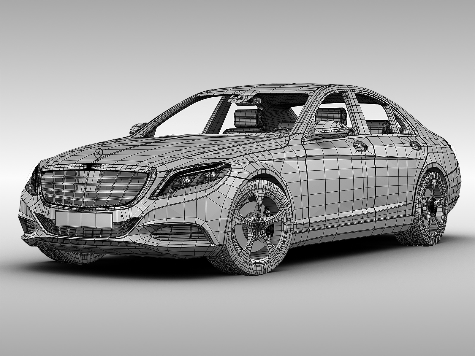 3d mercedes car