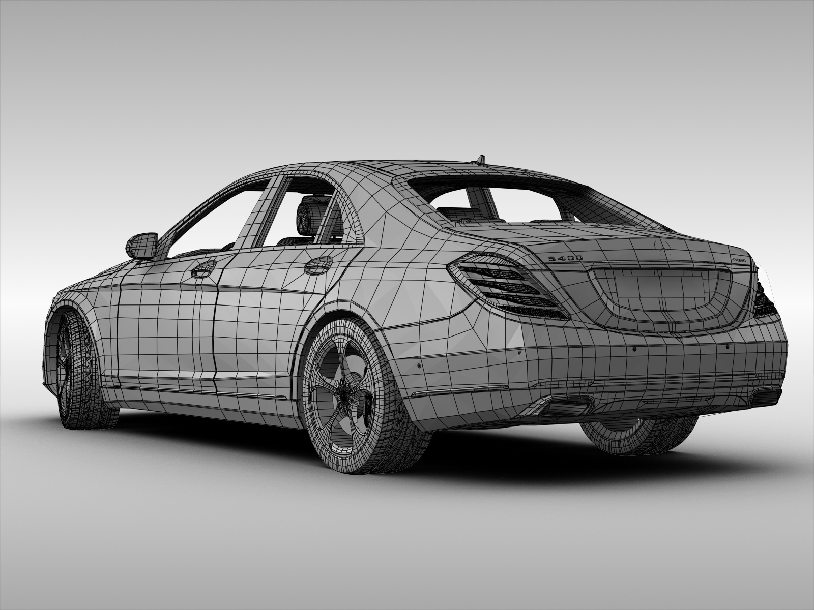 3d mercedes car