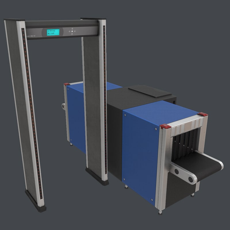 3d max metal detector x-ray scanner