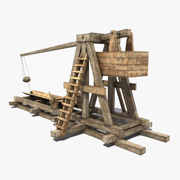 3d medieval onager model