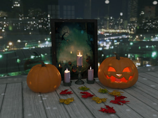 maya halloween decorative set