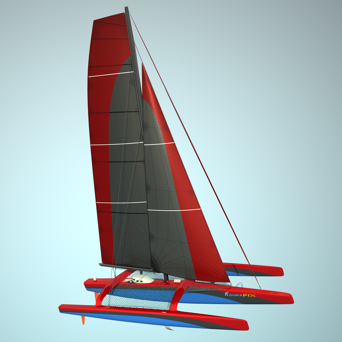 3d ultim class trimaran model