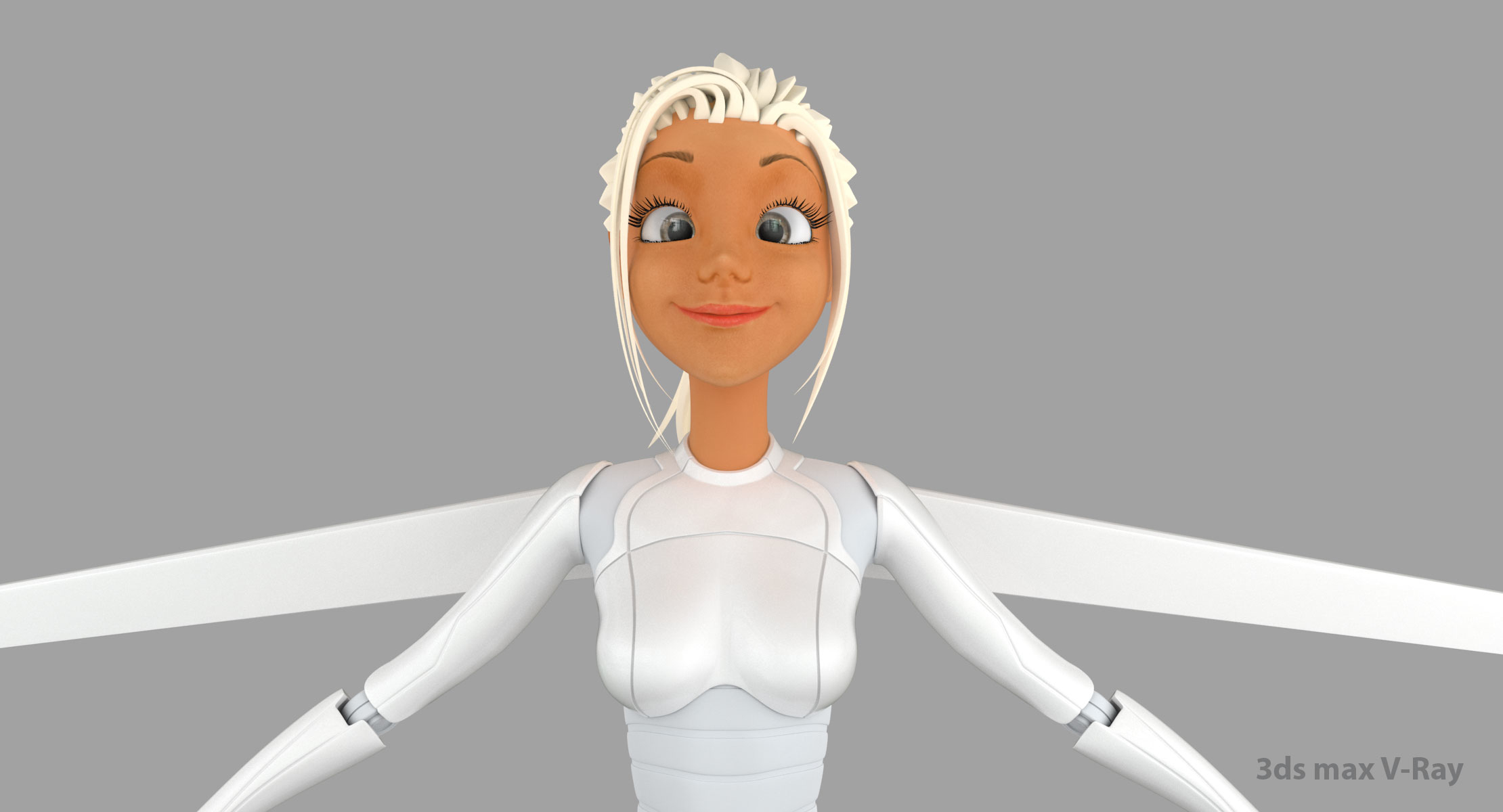 cartoon robot girl 9 max