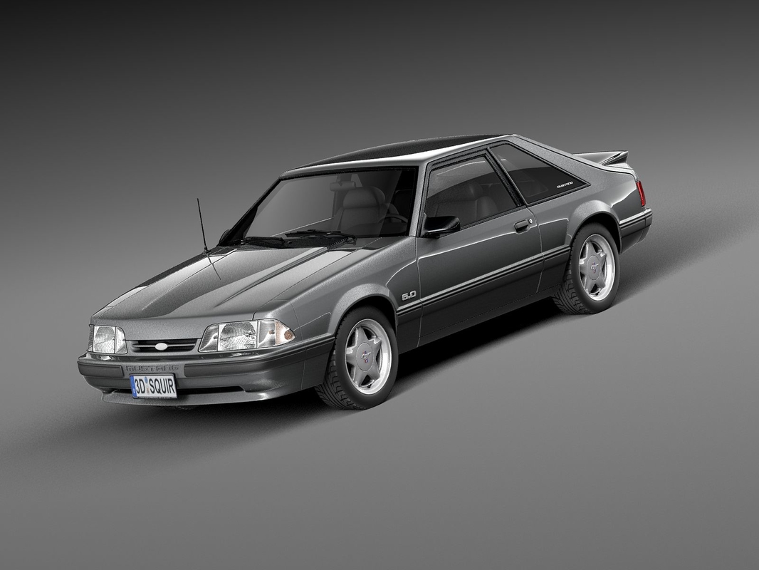 mustang 1987 1993 sport coupe 3d 3ds