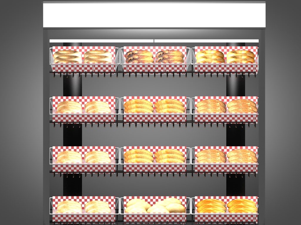 3ds max bakery display case