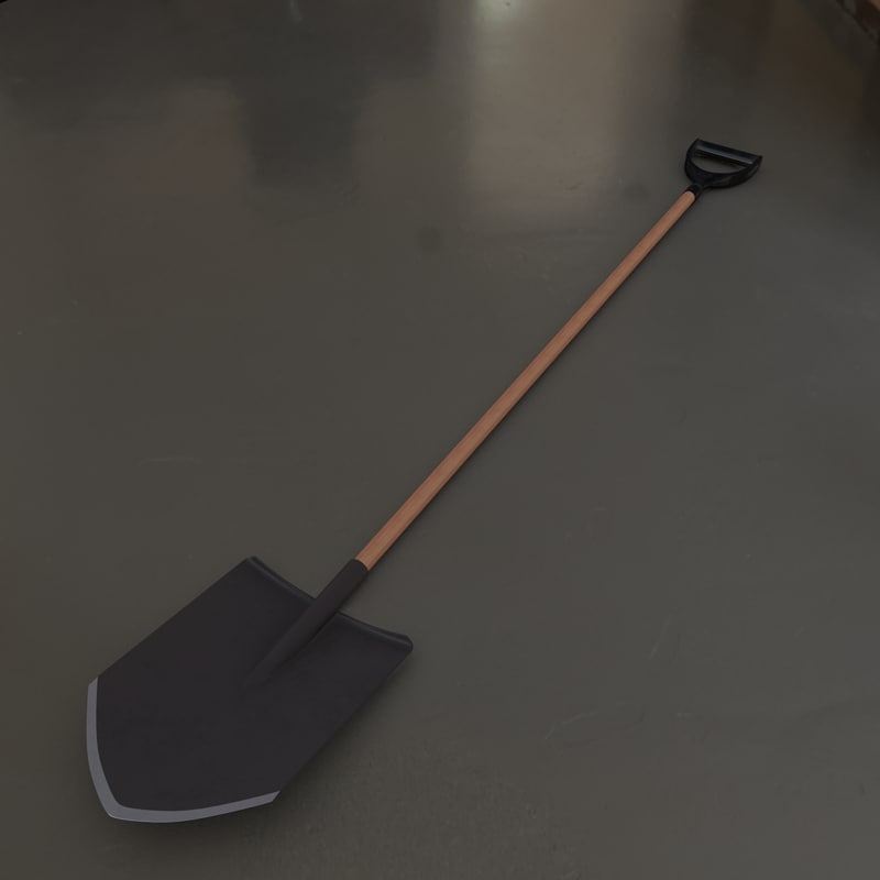 3d spade model