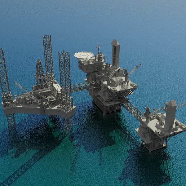 Plataforma de petróleo Modelo 3D - TurboSquid 972894