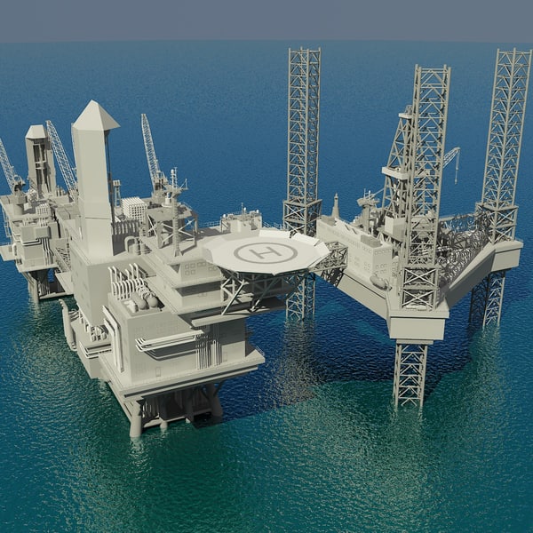 Plataforma de petróleo Modelo 3D - TurboSquid 972894