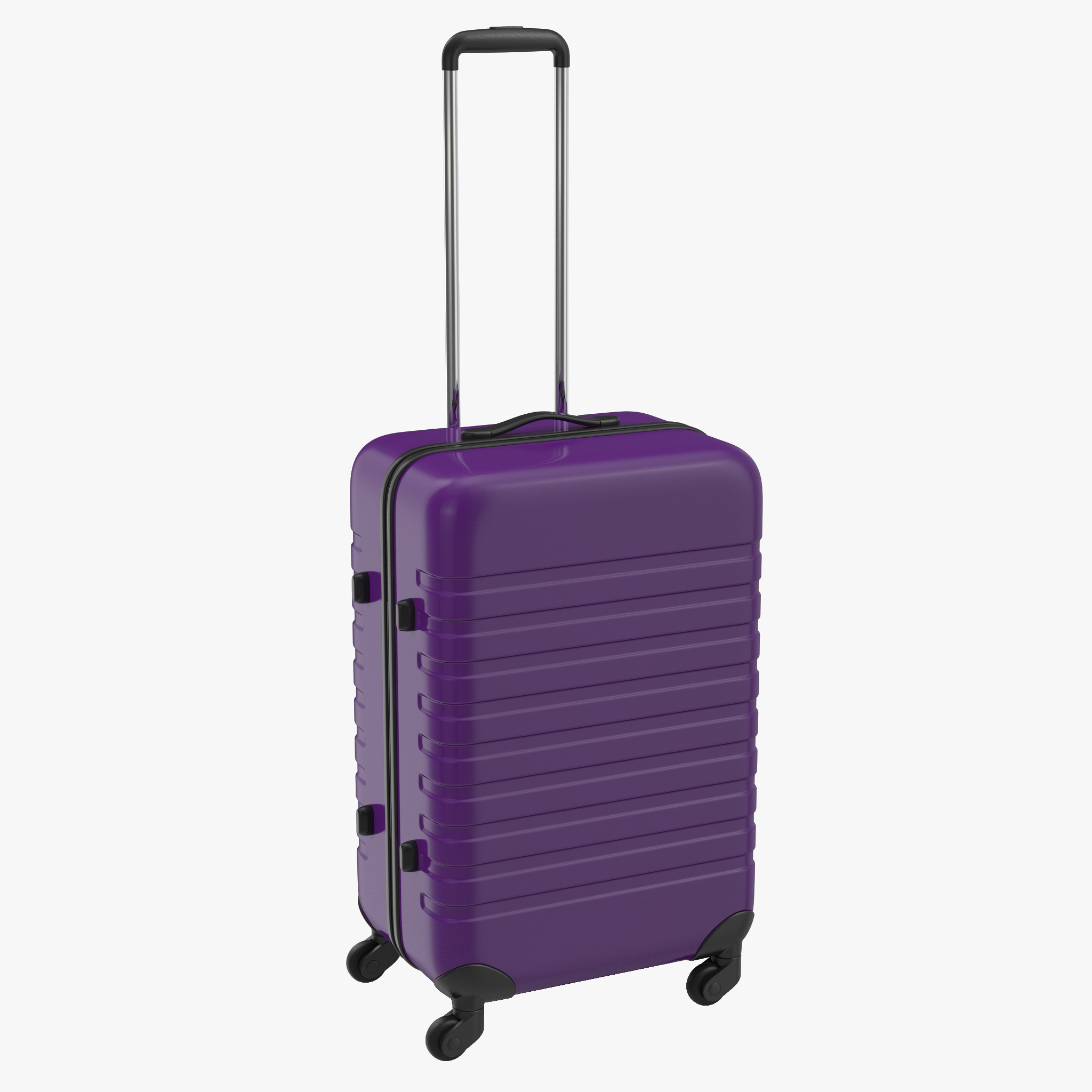 plastic trolley luggage bag 3d model