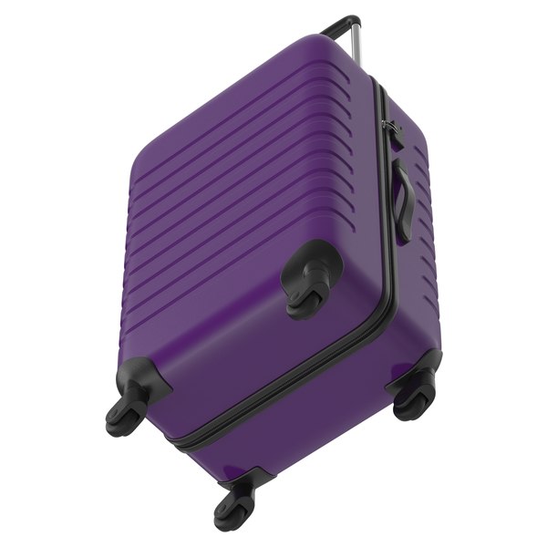 plastic trolley luggage bag 3d model