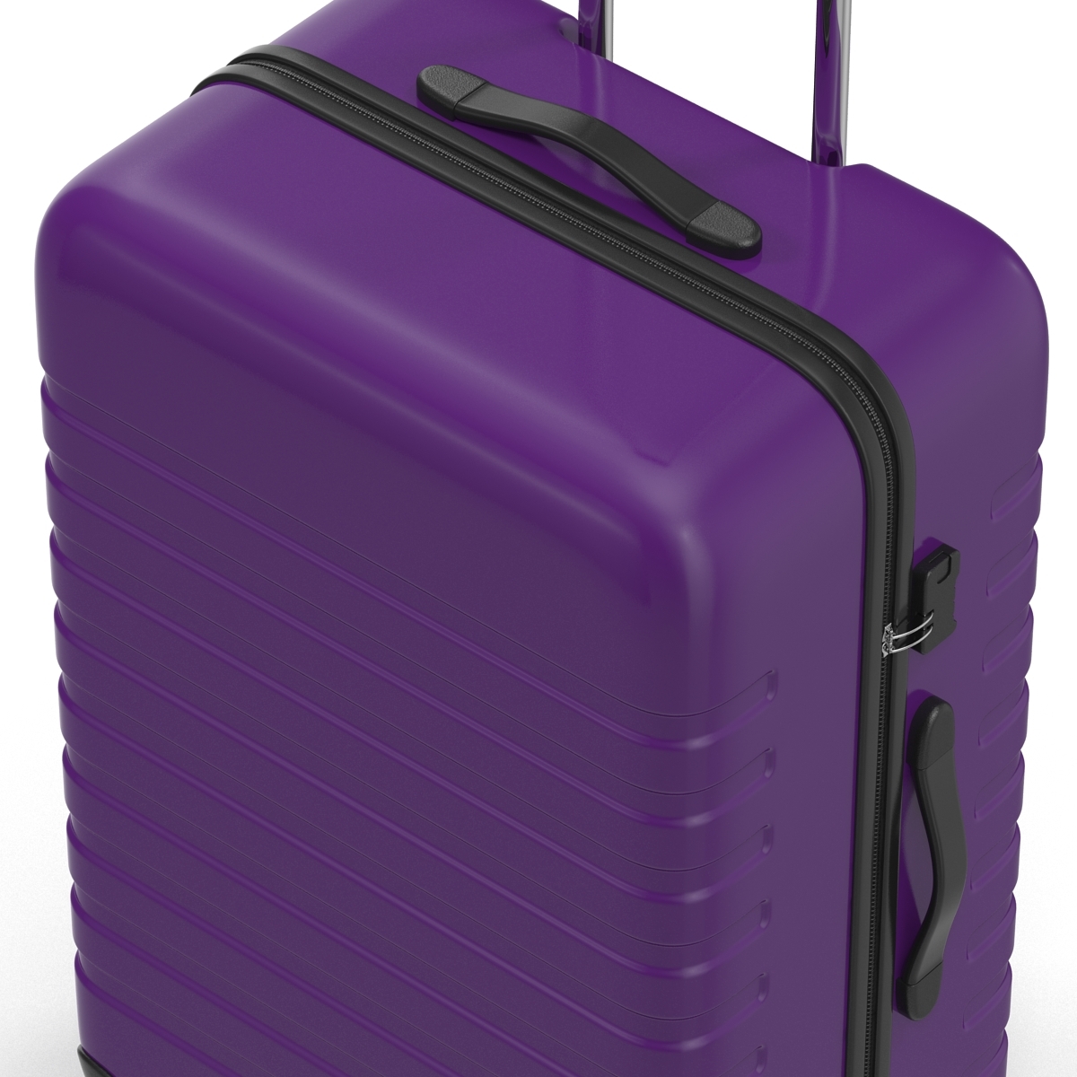 plastic trolley luggage bag 3d model