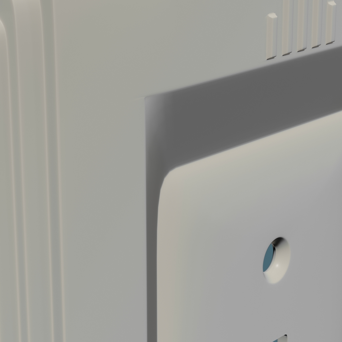 3d model of printable art deco light switch
