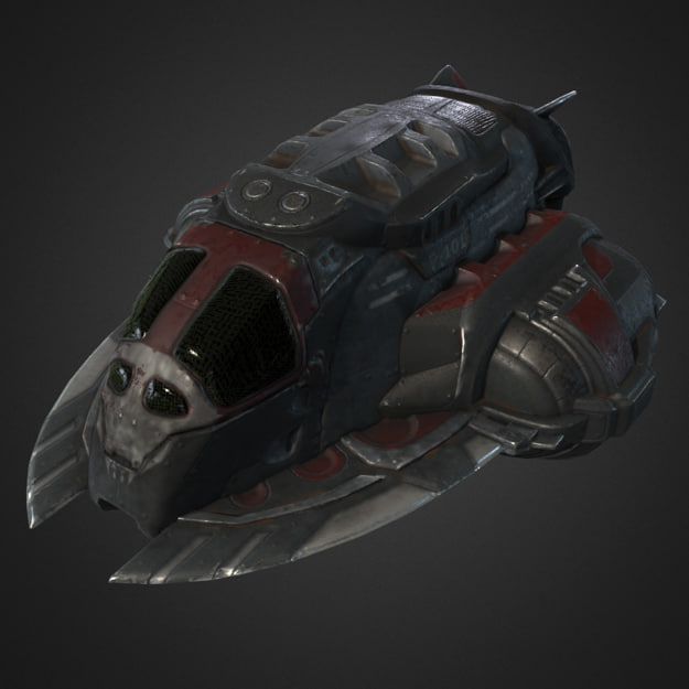 pirate spaceship 3d model