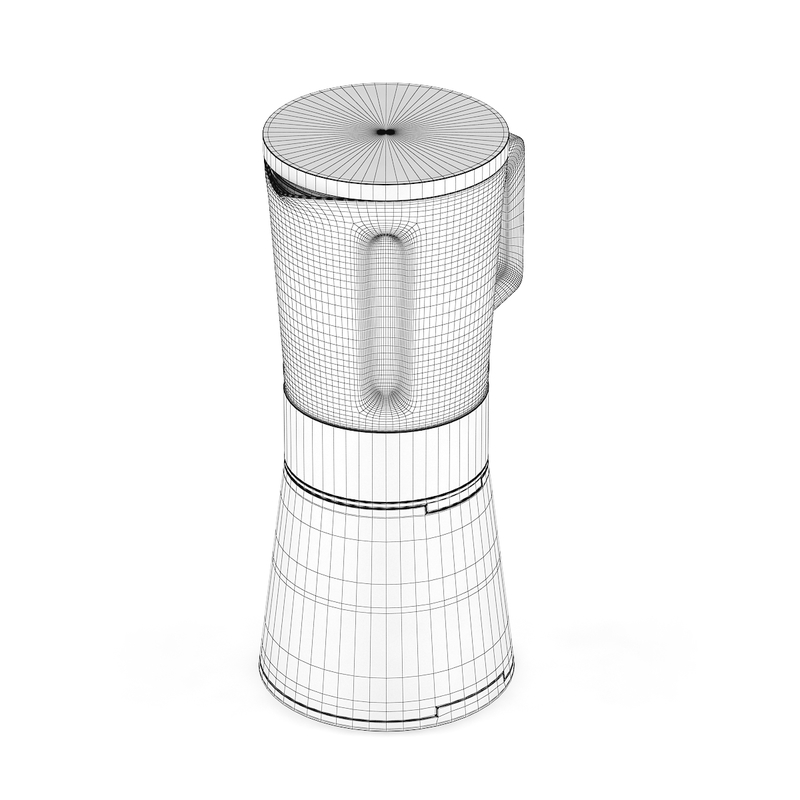 c4d brushed metal countertop blender