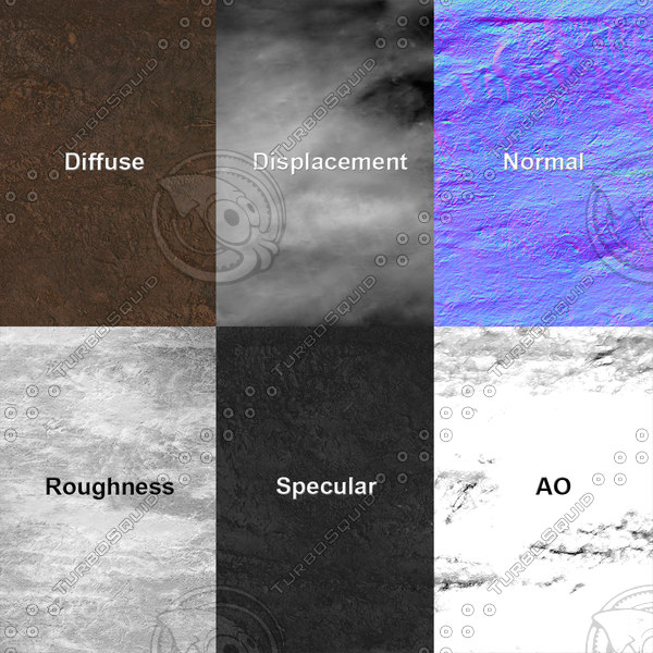 Texture PNG PBR dirt ground