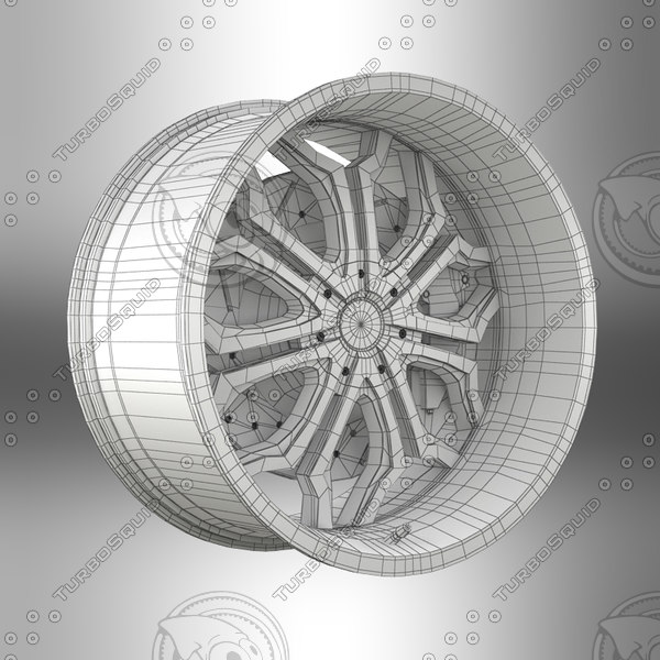 3d 3ds wheel rim