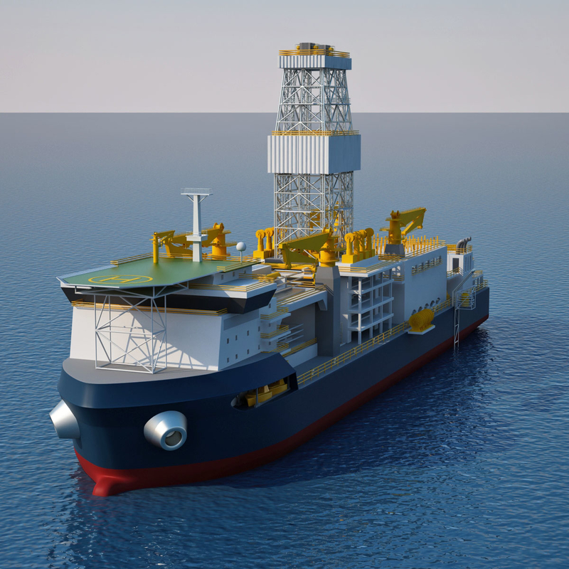 3d drillship drill ship