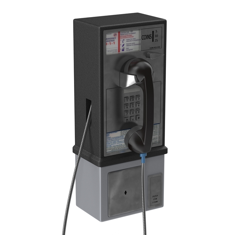 public phones 2 3d model