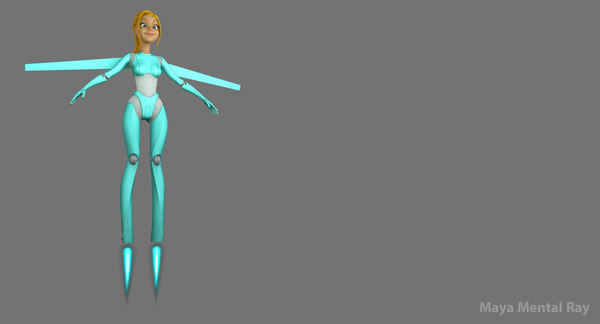 max cartoon robot girl