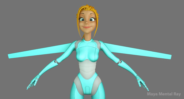 max cartoon robot girl