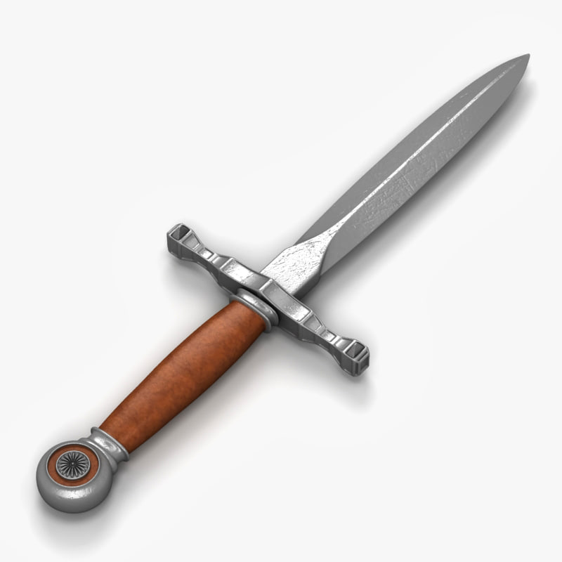 3d model dagger medieval