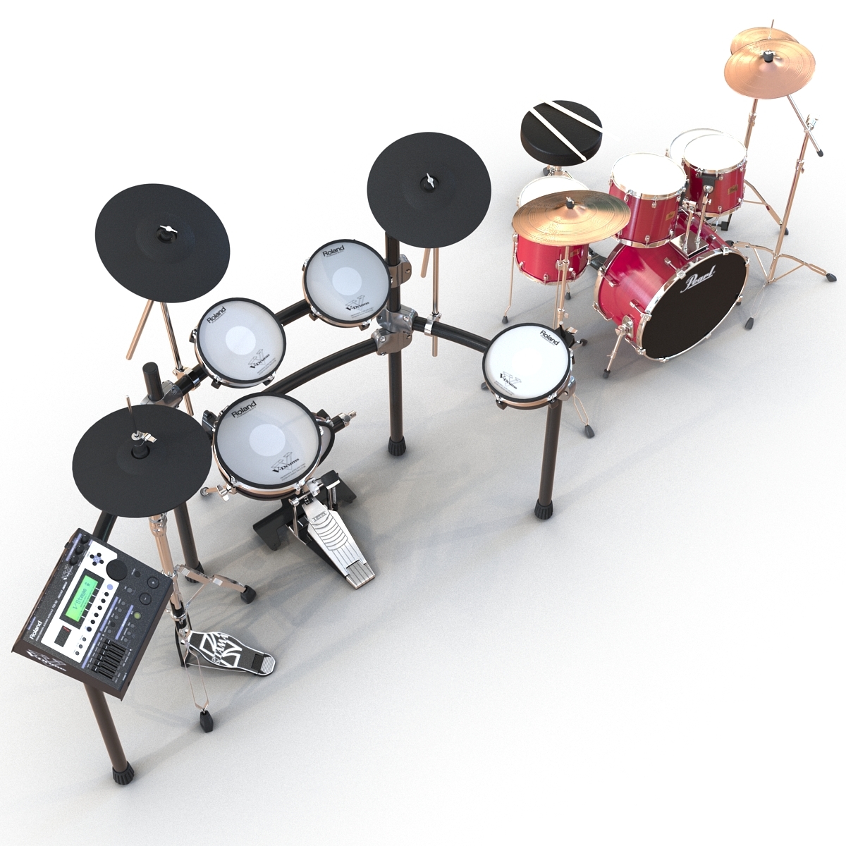 3d model drum kits