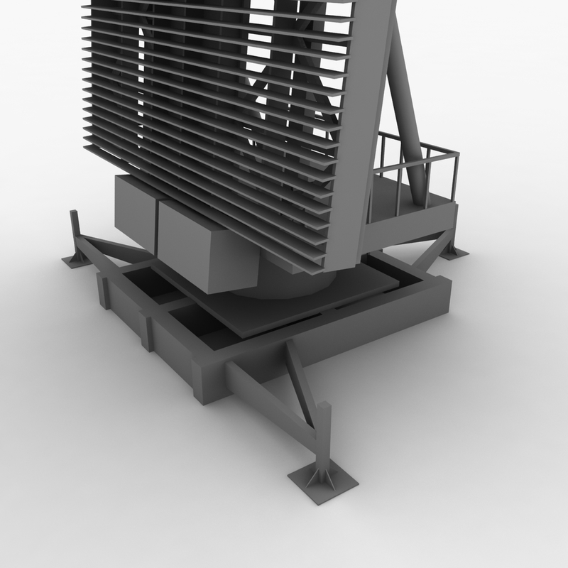 3d model aesa radar