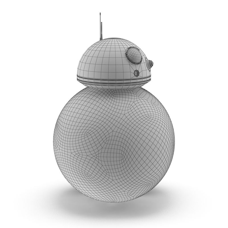 3d model rigged bb-8