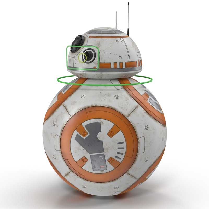 3d model rigged bb-8