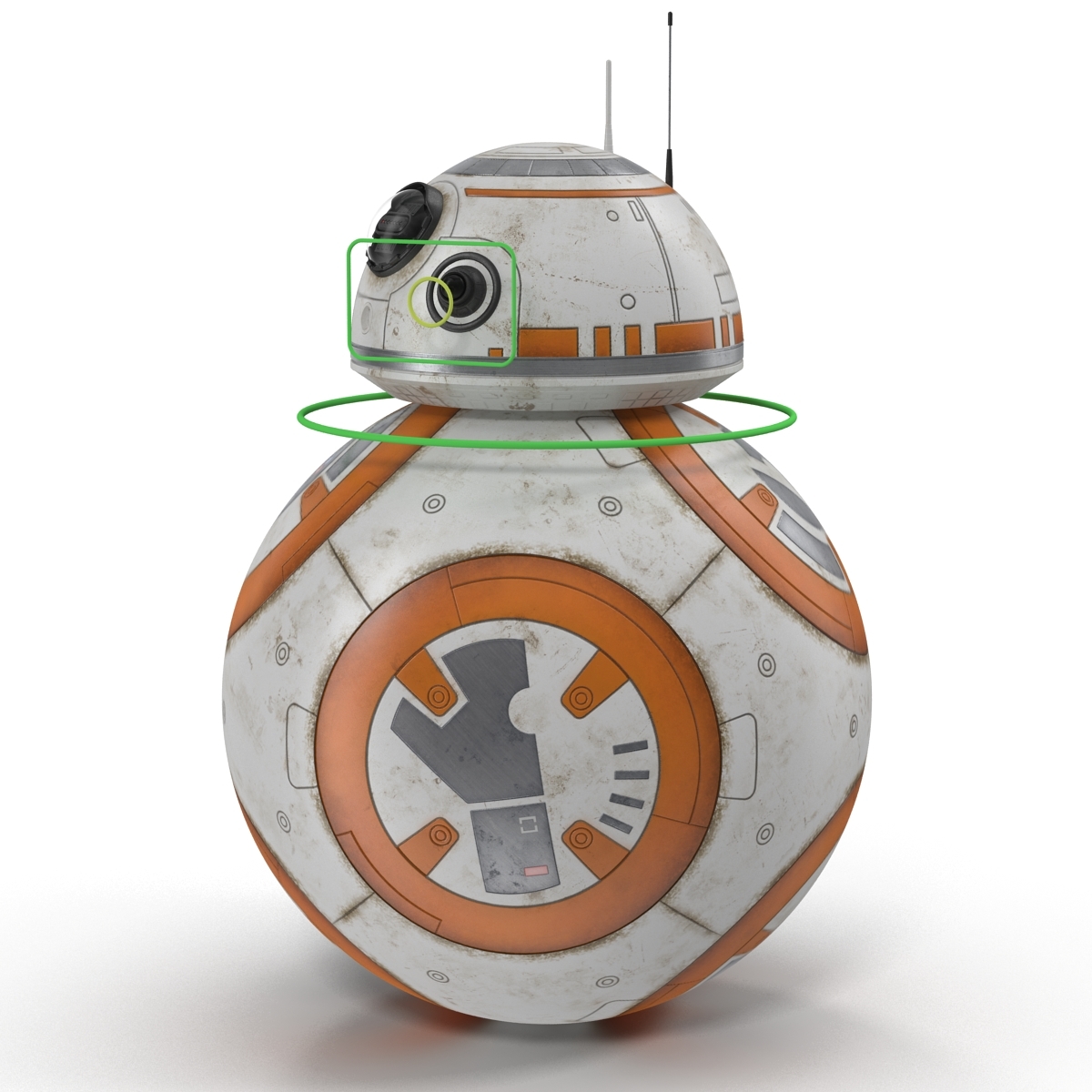 3d model rigged bb-8