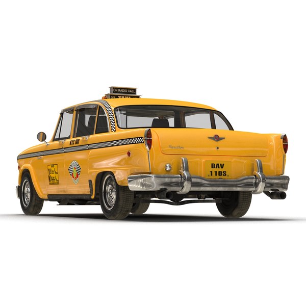 3d old nyc checker cab model
