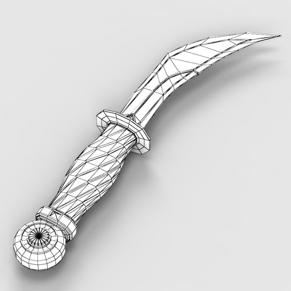 3d model dagger