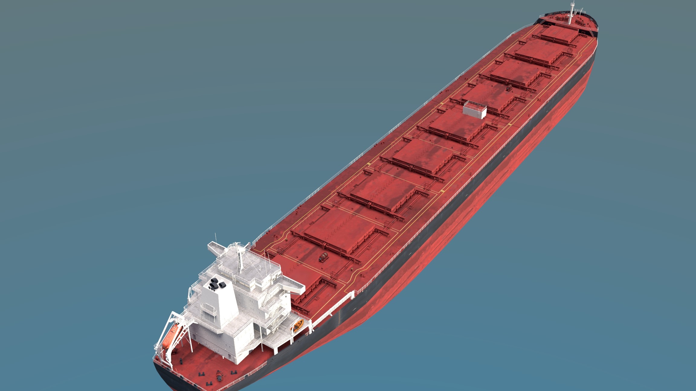 3d cargo ship model