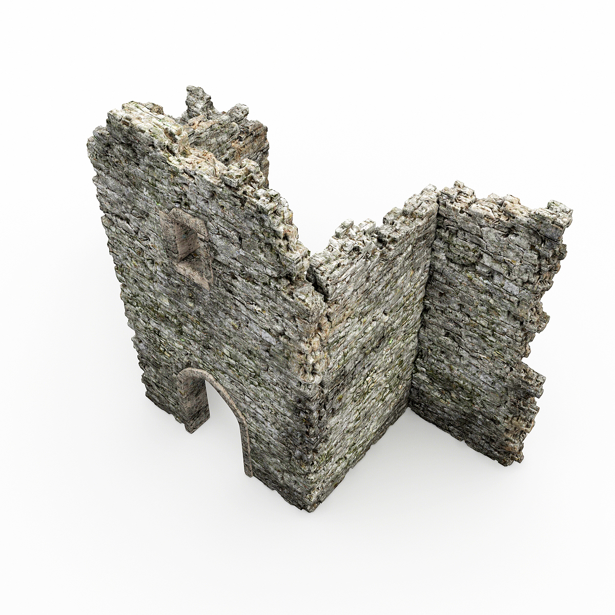 3d model of castle ruins