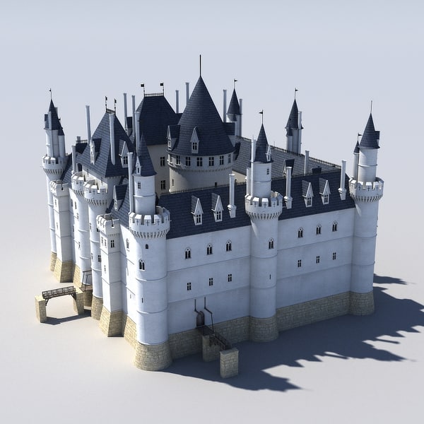 medieval louvre 3d model