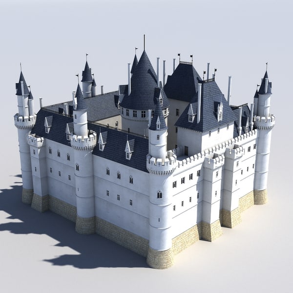 medieval louvre 3d model