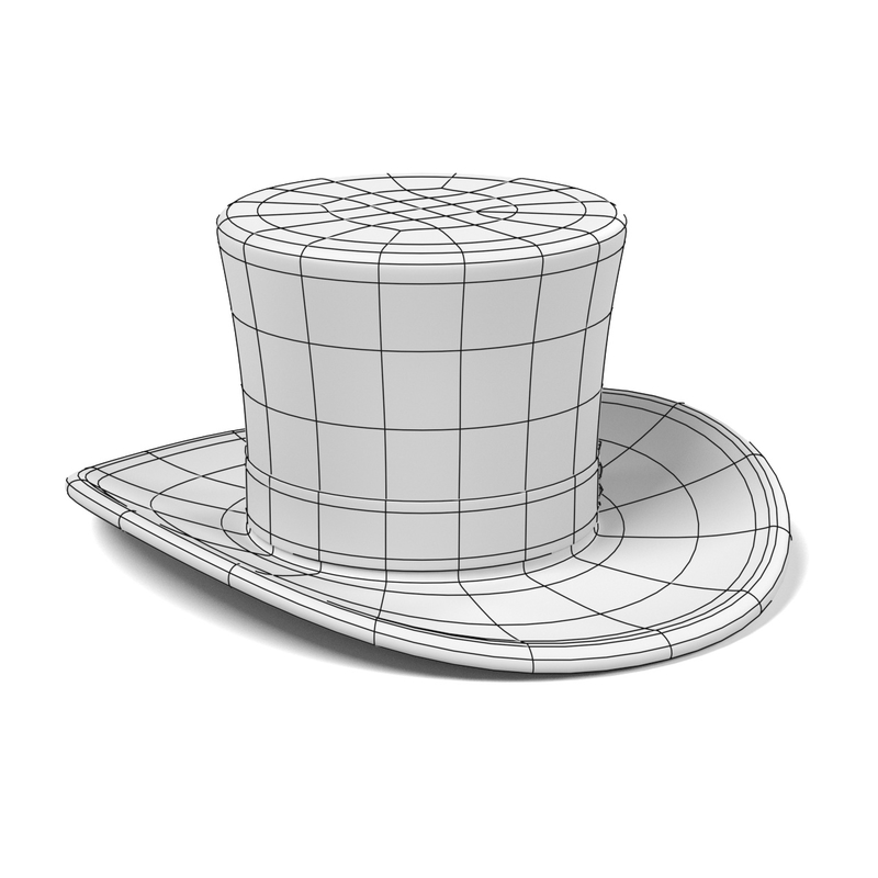hat tophat 3d model