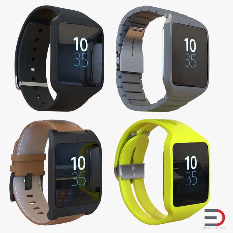 sony smartwatch 3d model