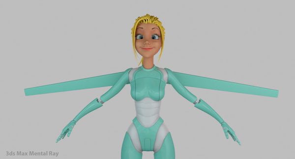 max cartoon robot girl