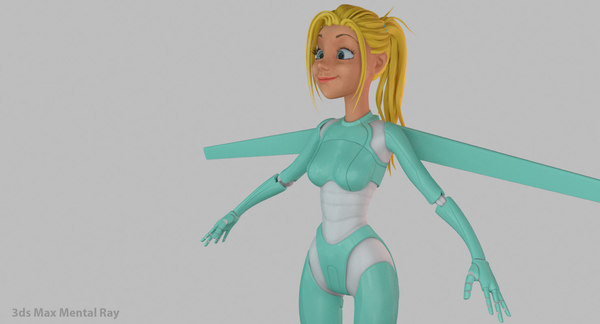 max cartoon robot girl