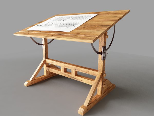 Drafting Table 3D Models for Download | TurboSquid