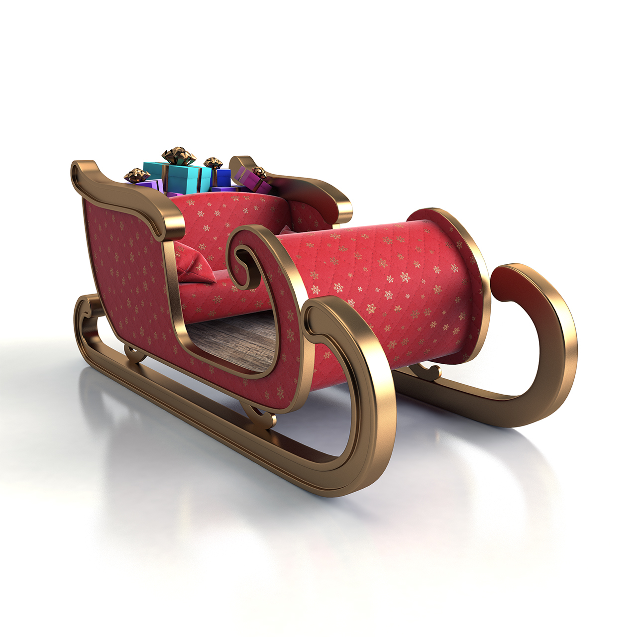 3d santa s sledge