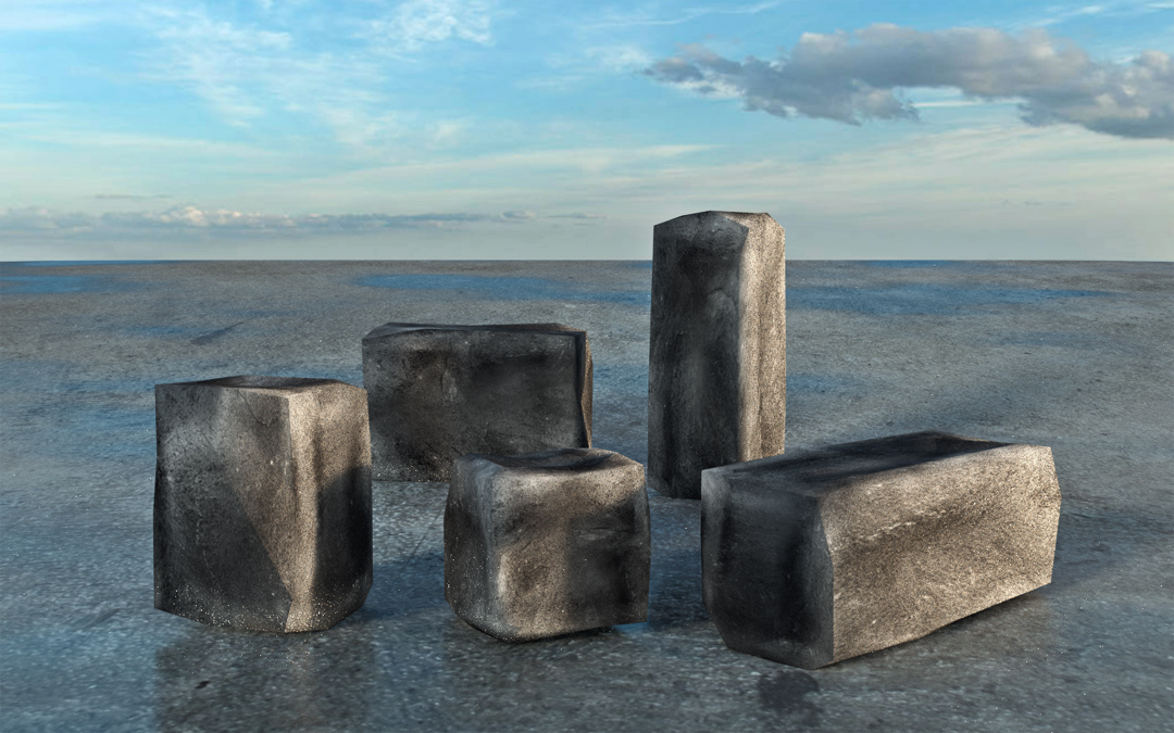 free stones blocks 3d model