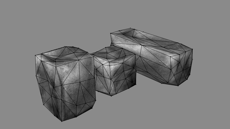 free stones blocks 3d model