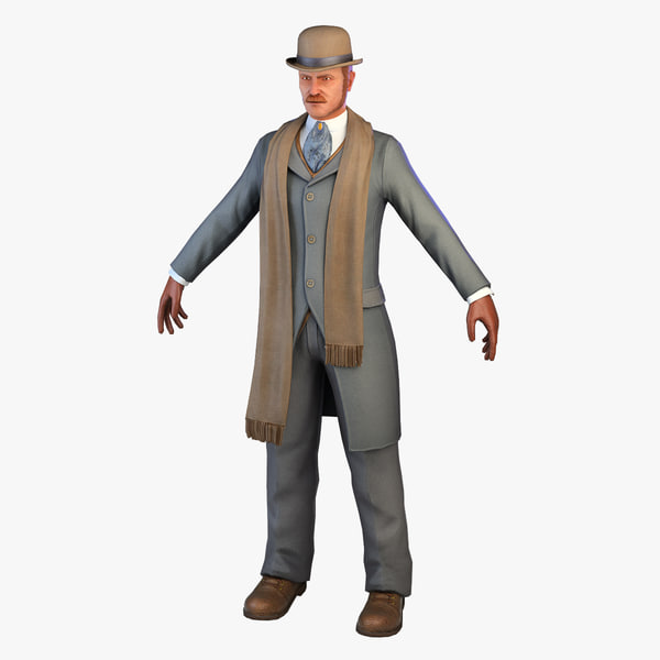 3d max gentleman coat