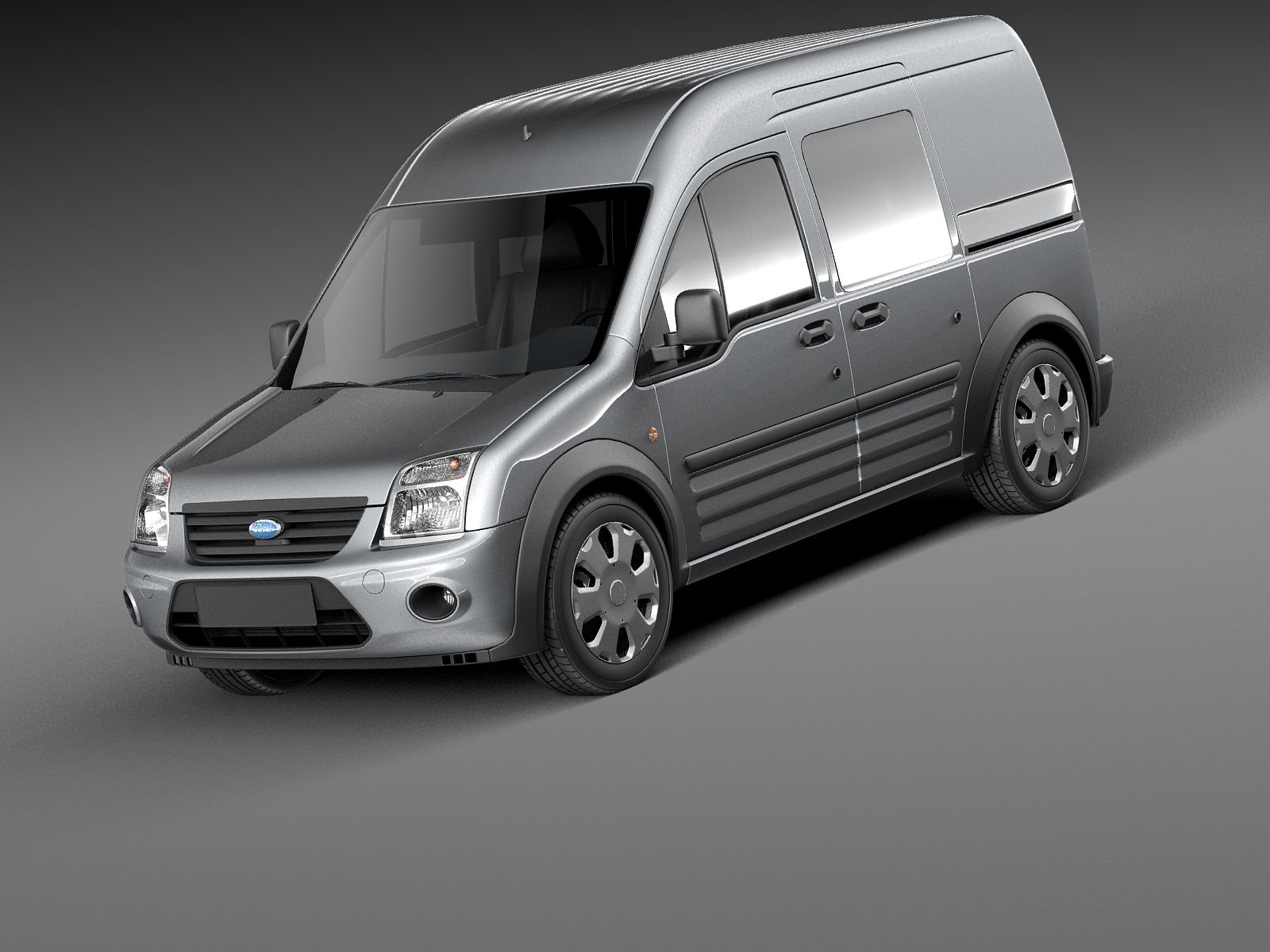 transit connect van 2012 3d c4d