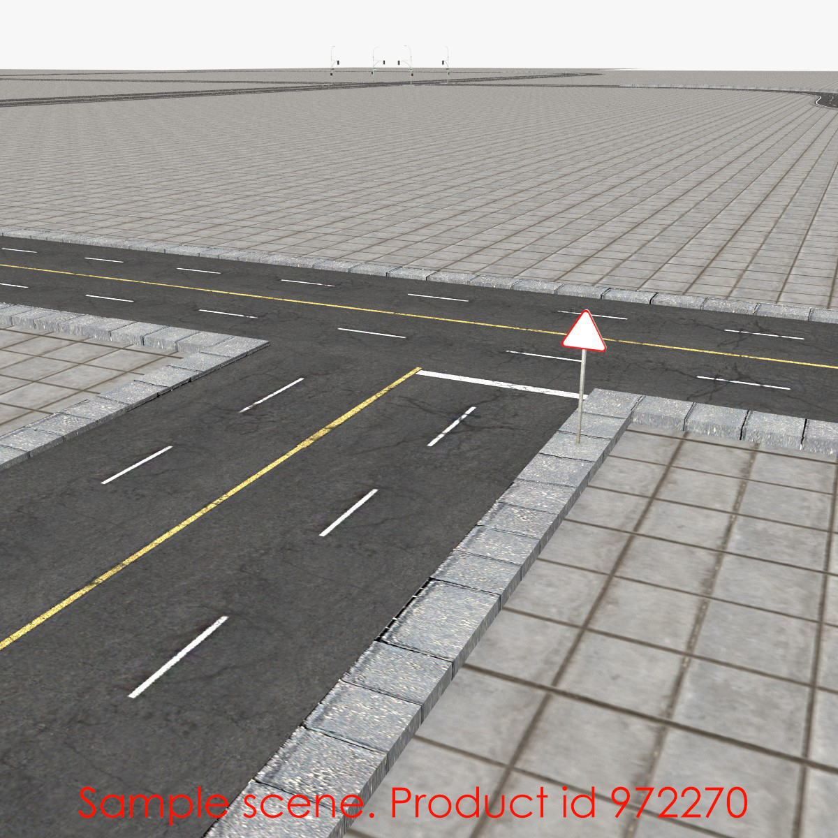 3d traffic road signs street elements