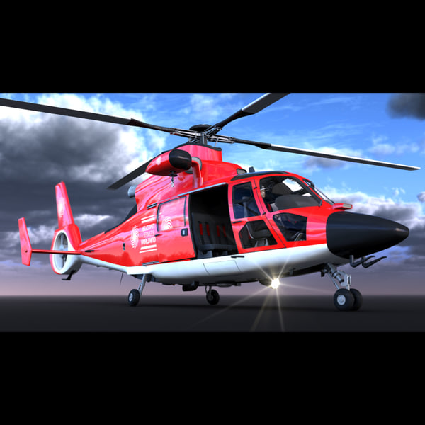rescue helicopter pilot 3d model