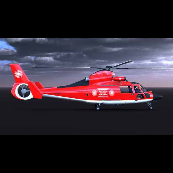 rescue helicopter pilot 3d model